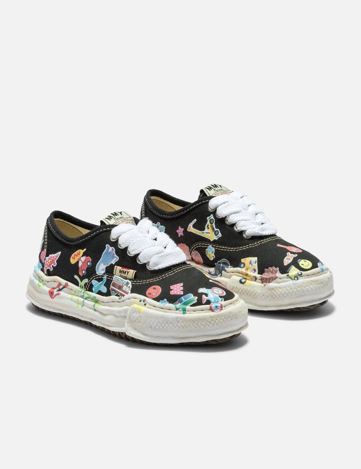 Maison Mihara Yasuhiro - "BAKER" OG Sole Sticker Printed Canvas Low-top ...