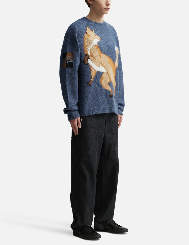 Maison Kitsuné - Fox Intarsia Comfort Jumper | HBX - Globally Curated ...