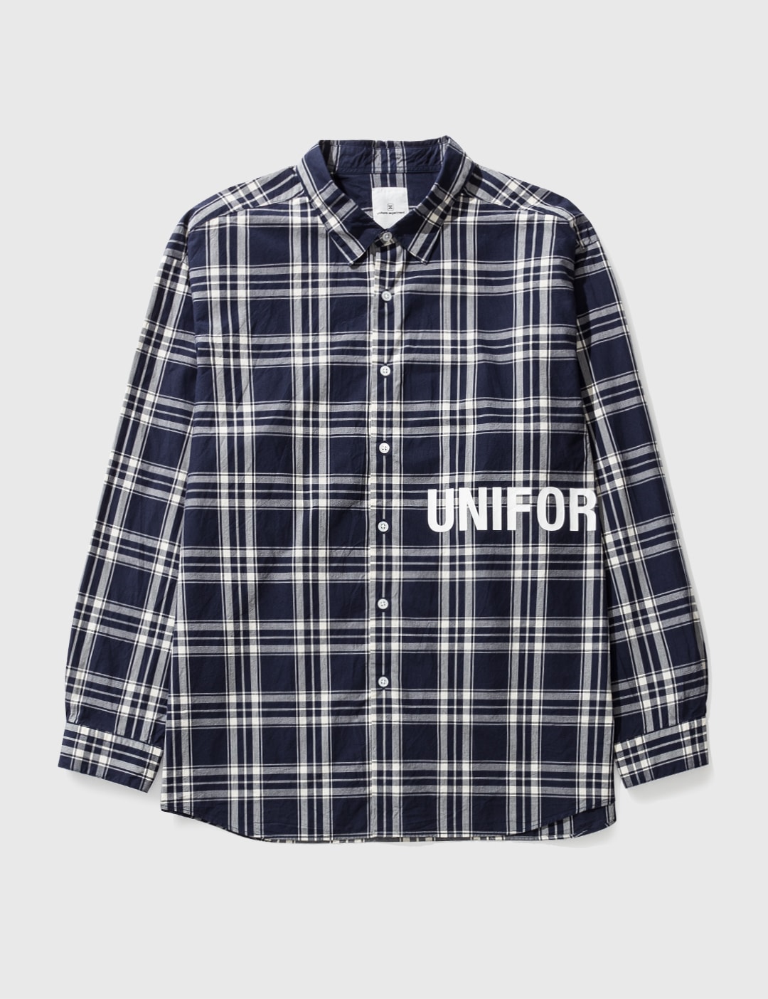 uniform experiment - LOGO REGULAR COLLAR SHIRT | HBX - HYPEBEAST 為您搜羅全球 ...
