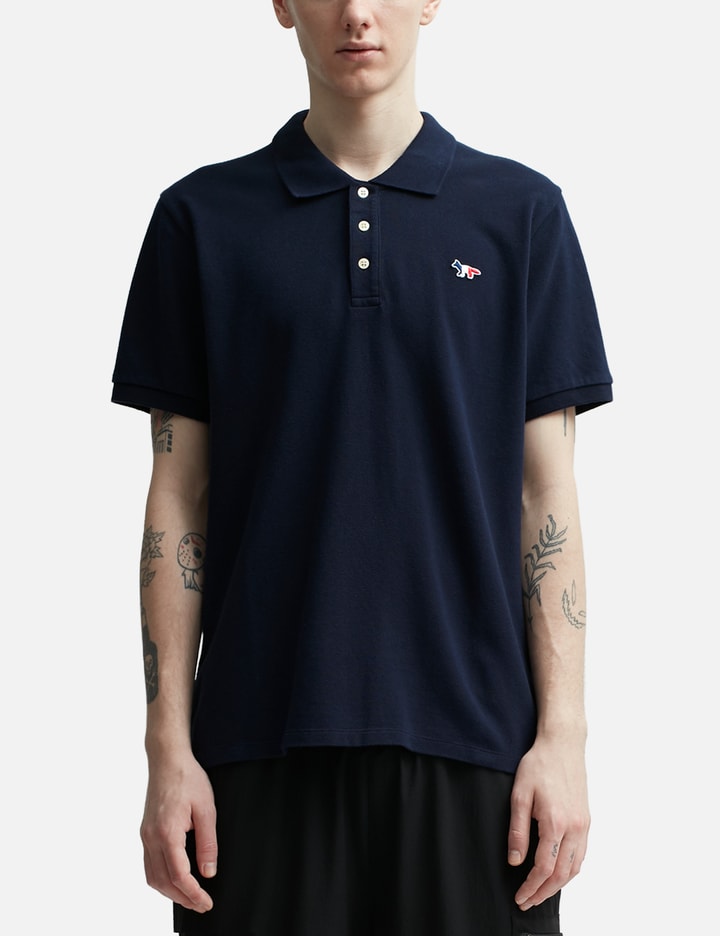 Maison Kitsuné - Tricolor Fox Patch Classic Polo Shirt | HBX - Globally ...