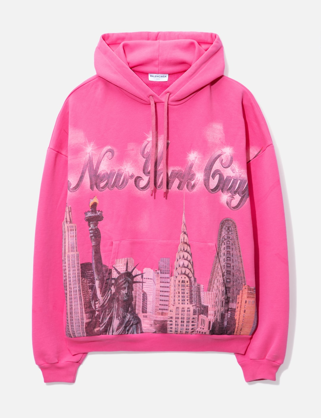 Balenciaga BALENCIAGA NEW YORK CITY HOODIE HBX Balenciaga BALENCIAGA NEW YORK CITY HOODIE HBX