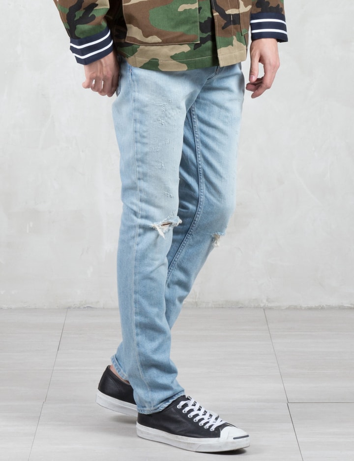 PHENOMENON - Washed Damage Jeans | HBX - Globally Curated Fashion and ...