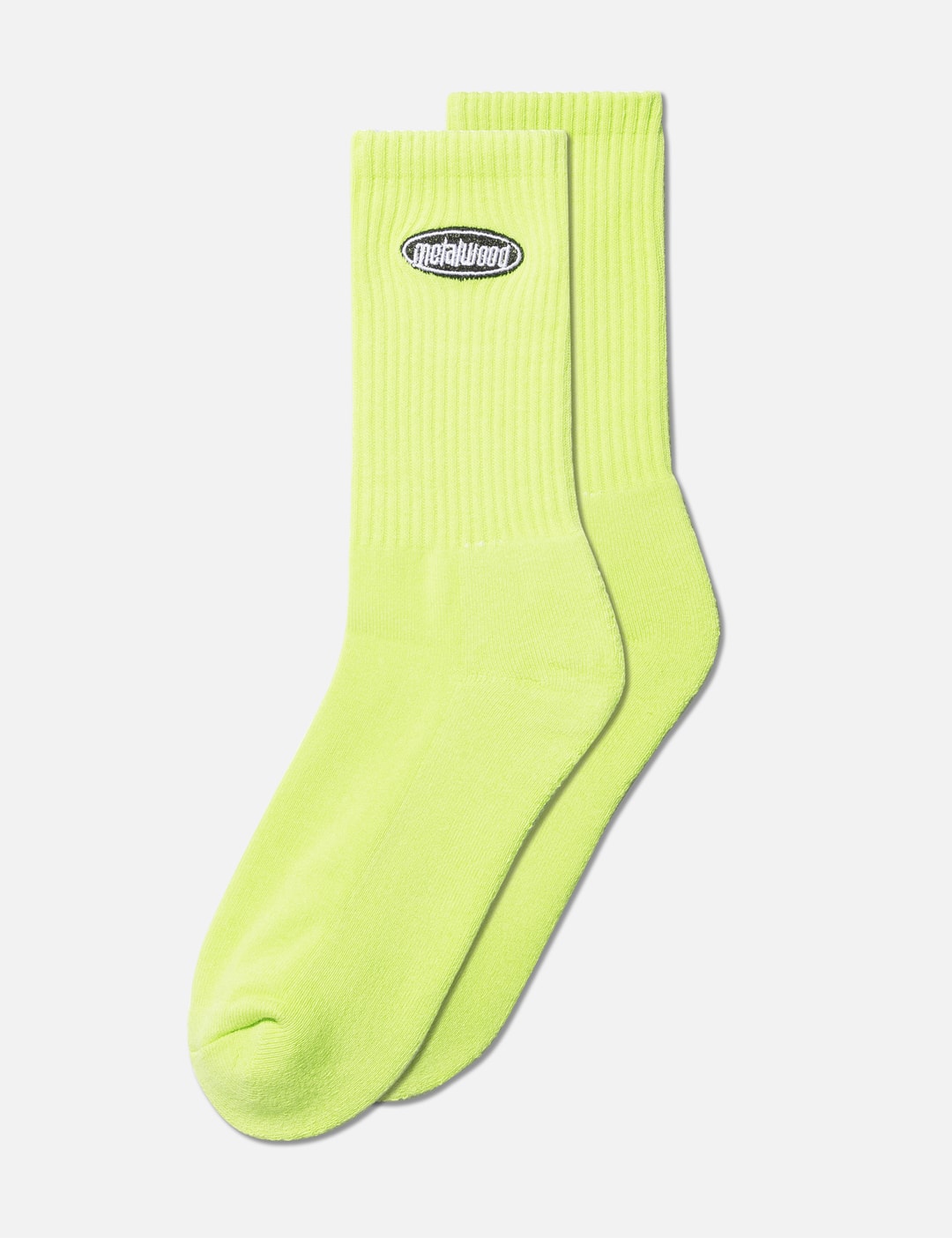 METALWOOD STUDIO - OVAL LOGO CREW SOCK | HBX - Globally Curated Fashion ...