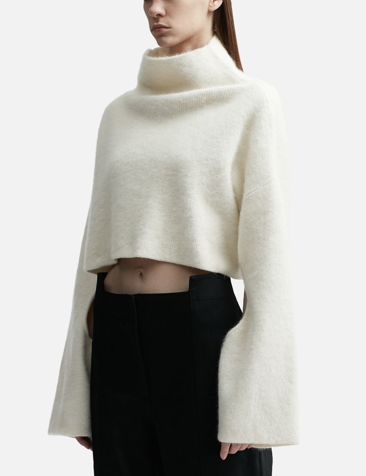 JW Anderson - Cropped Cut-Out Jumper | HBX