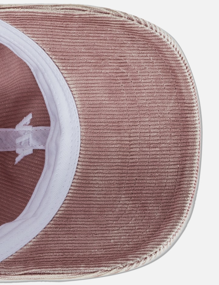 Aly "Aly Logo Pink" Velvet Cap - Pink velvet 6-panel cap with ...