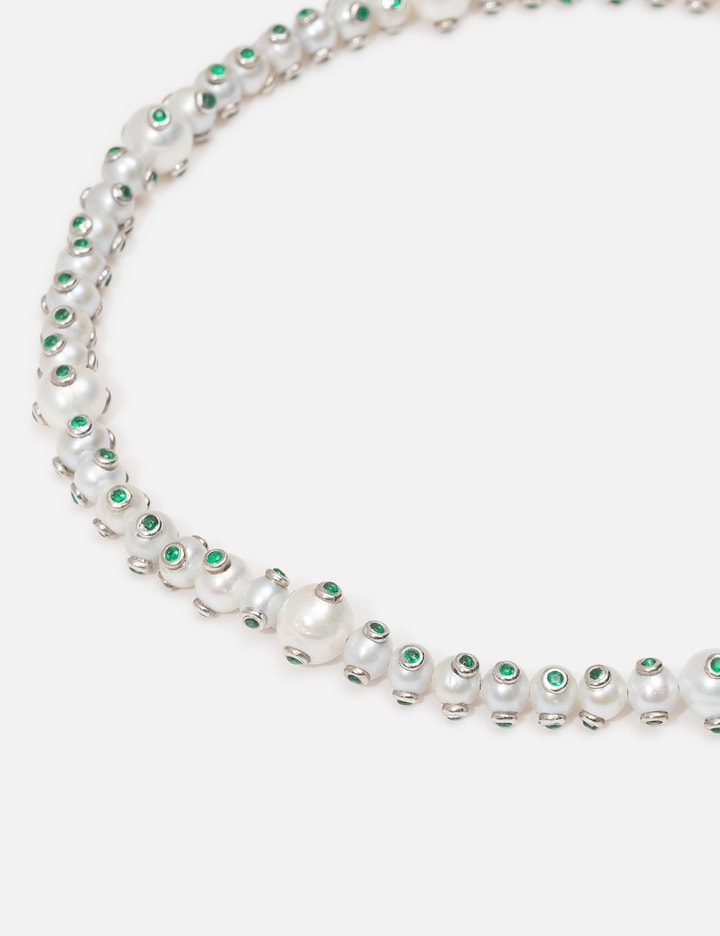 VEERT - The Green Polka Dot Freshwater Pearl Necklace | HBX