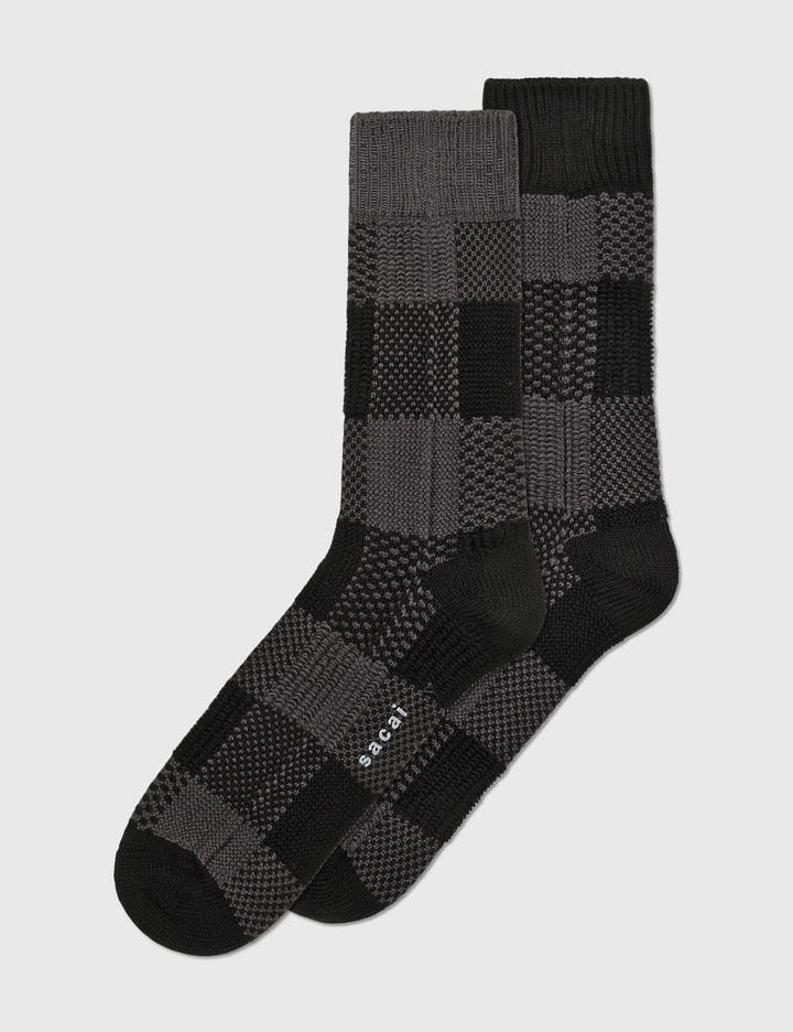 Sacai - Buffalo Check Socks | HBX - Globally Curated Fashion and ...