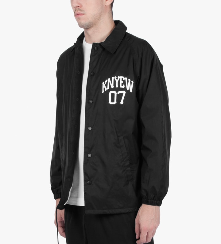 KNYEW - Black Declaration Coach Jacket | HBX - Globally Curated Fashion ...
