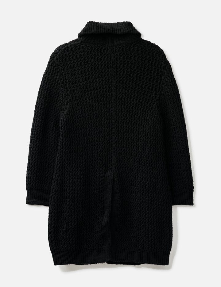 Chanel 2022 A/W Long Knit Cardigan Coat - Black long wool cardigan in ...