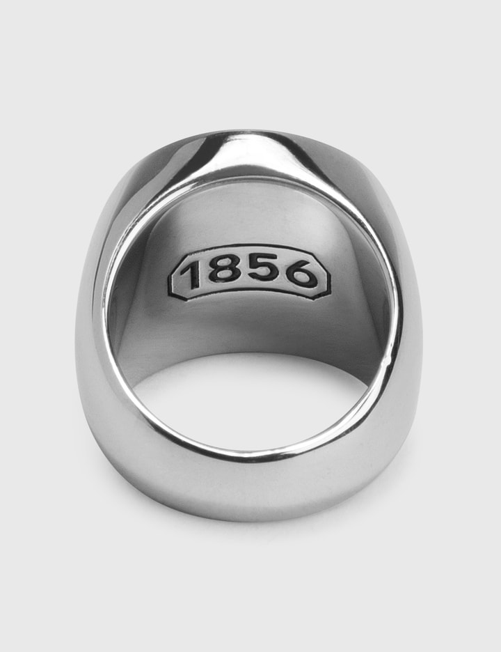 Burberry - Round Logo Signet Ring | HBX - Globally Curated Fashion and ...