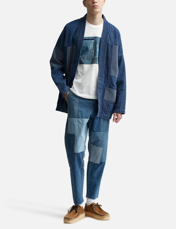 FDMTL - PATCHWORK HAORI JACKET 3YR WASH | HBX - Globally Curated Fashion and Lifestyle by Hypebeast