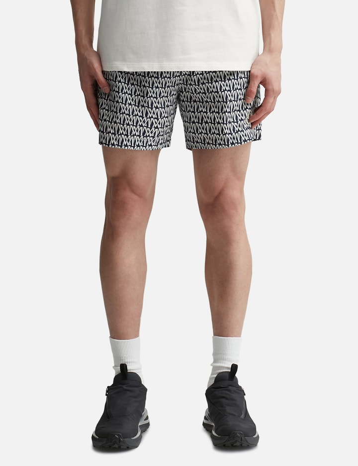 Moncler - Monogram Print Swim Shorts | HBX