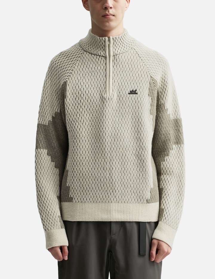 Sunlove - AIRWOOL HALF ZIP KNIT PULLOVER | HBX