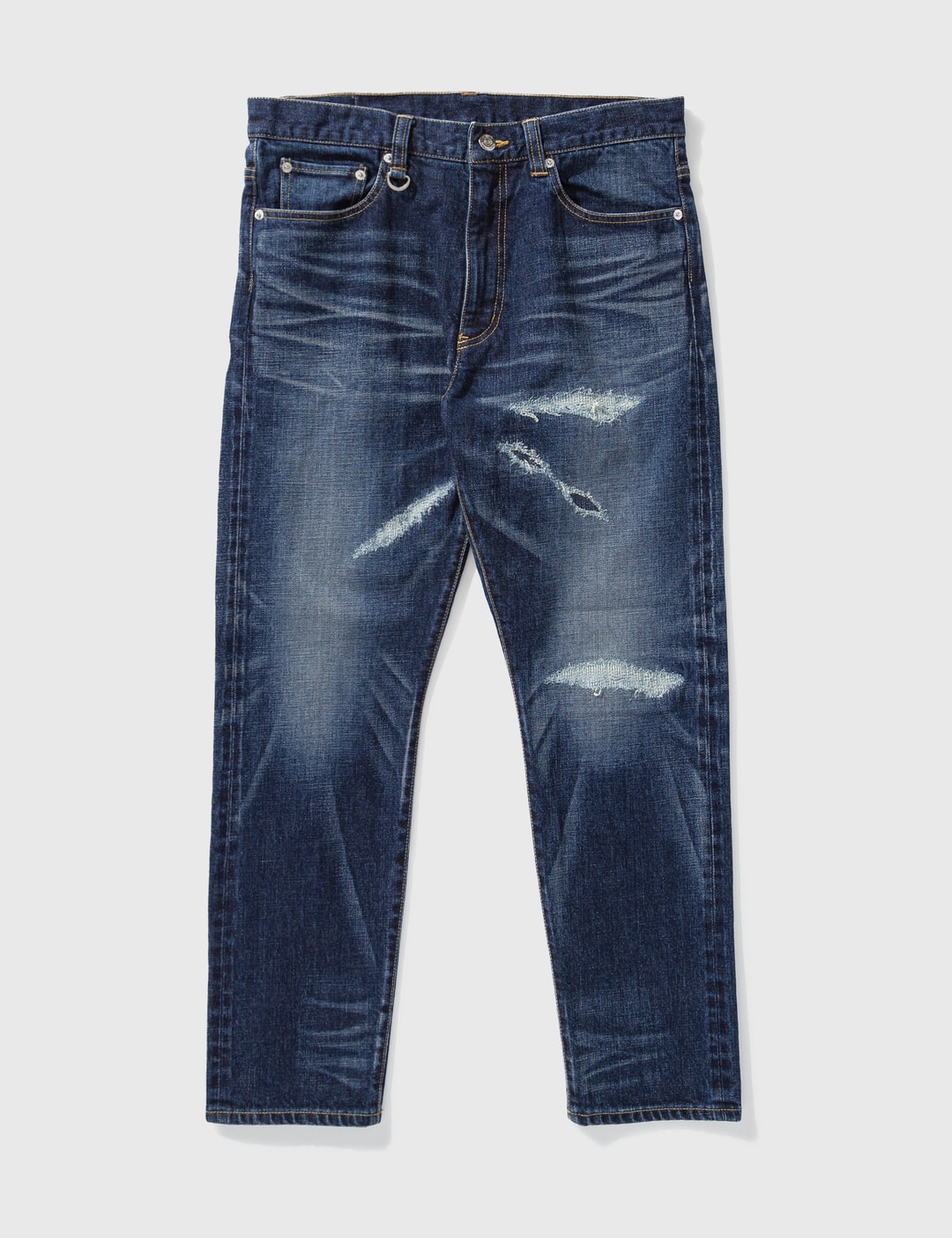 uniform experiment - Damaged Denim Jeans | HBX - Globally Curated ...