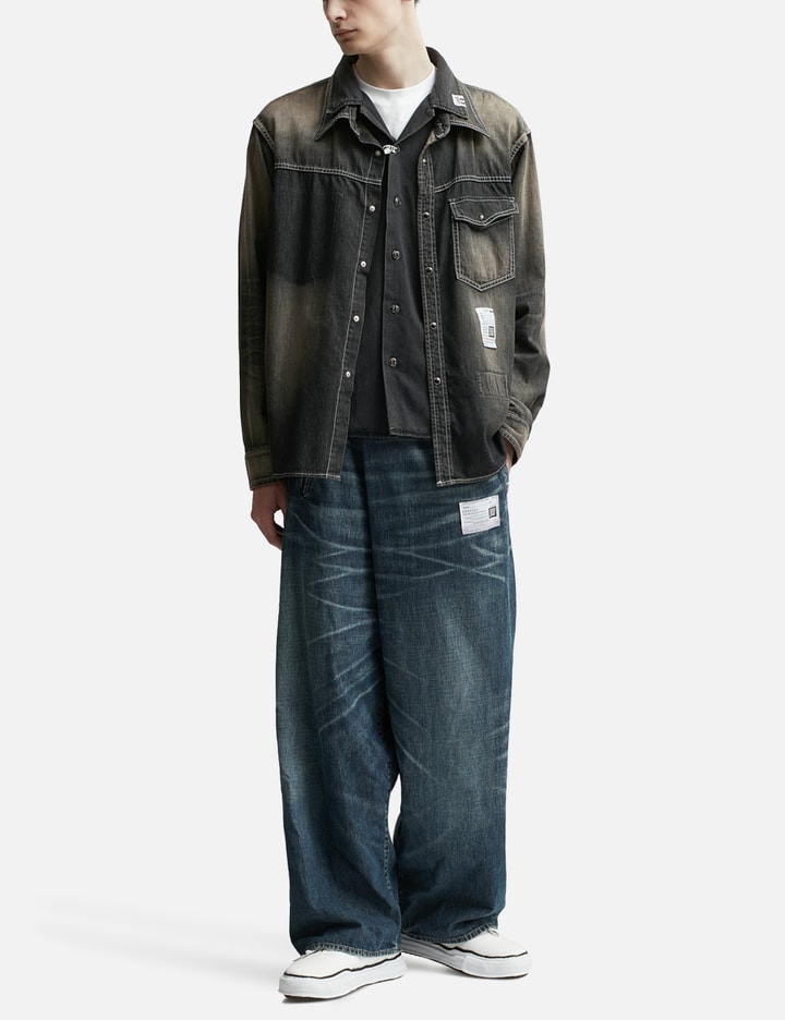Maison Mihara Yasuhiro - Double Layered Denim Shirt | HBX - HYPEBEAST 為 ...