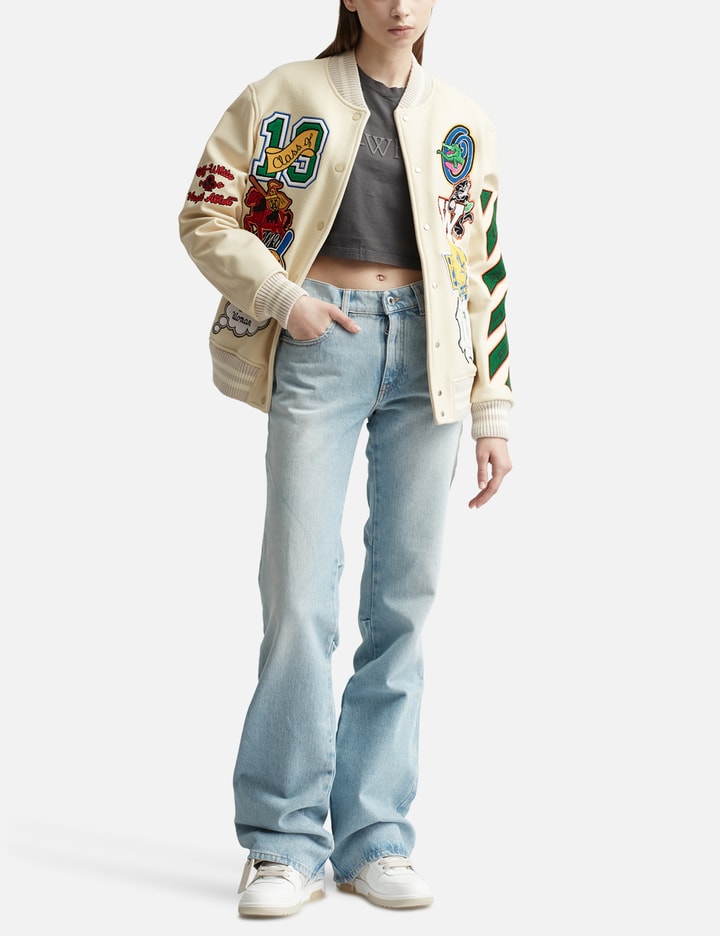 Off-White™ - WO EMBR SLOGAN PATCH VARSITY | HBX