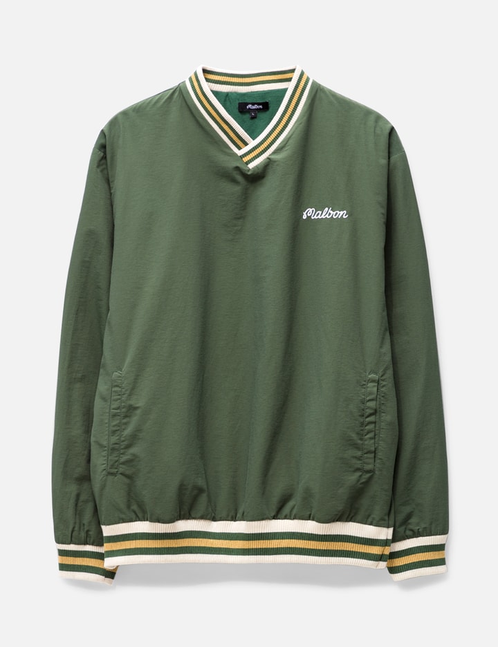 Malbon Golf Varsity Nylon Pullover In Green | ModeSens