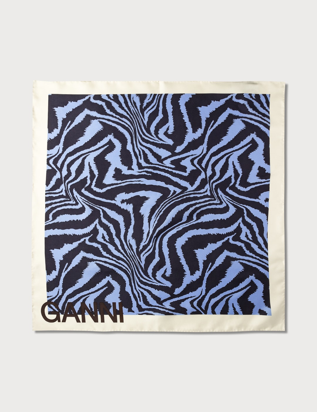 Ganni - Silk Twill Scarf | HBX - Globally Curated Fashion and Lifestyle ...
