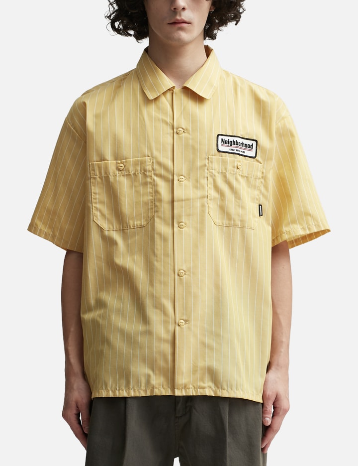 NEIGHBORHOOD - Stripe Work Shirt | HBX - Globally Curated Fashion and ...