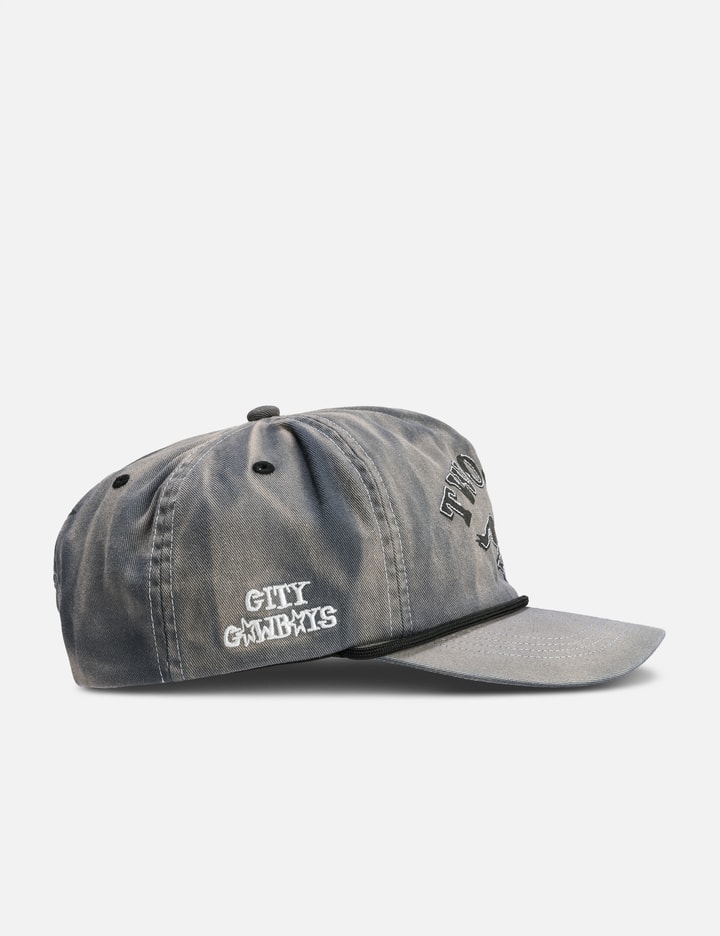 TwoJeys Sunfaded Black Cap - Organic cotton '90s 5-panel cap with ...