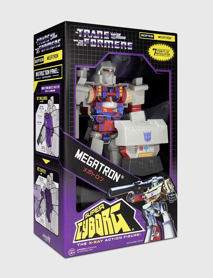 Super 7 - Transformers Super Cyborg – Megatron (G1 Clear Chest) | HBX ...