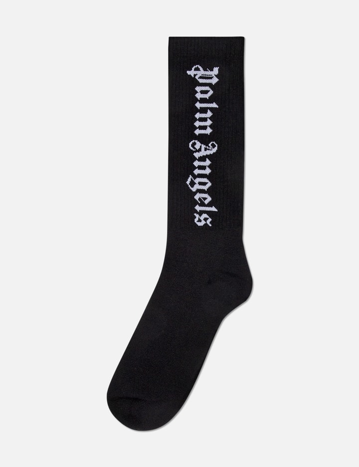 Palm Angels - Gothic Logo Socks | HBX - Globally Curated Fashion and ...