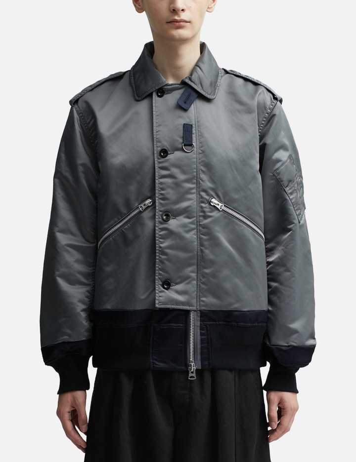 Sacai - Nylon Twill Mix Blouson | HBX - Globally Curated Fashion and Lifestyle by Hypebeast