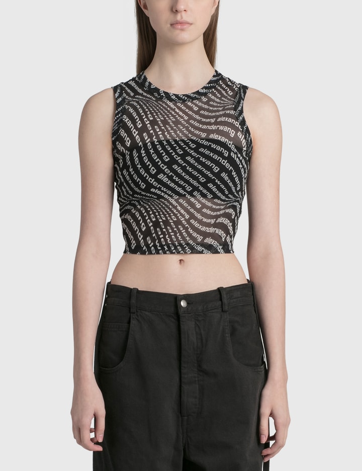 Alexander Wang T Crop Tank Top In Black | ModeSens