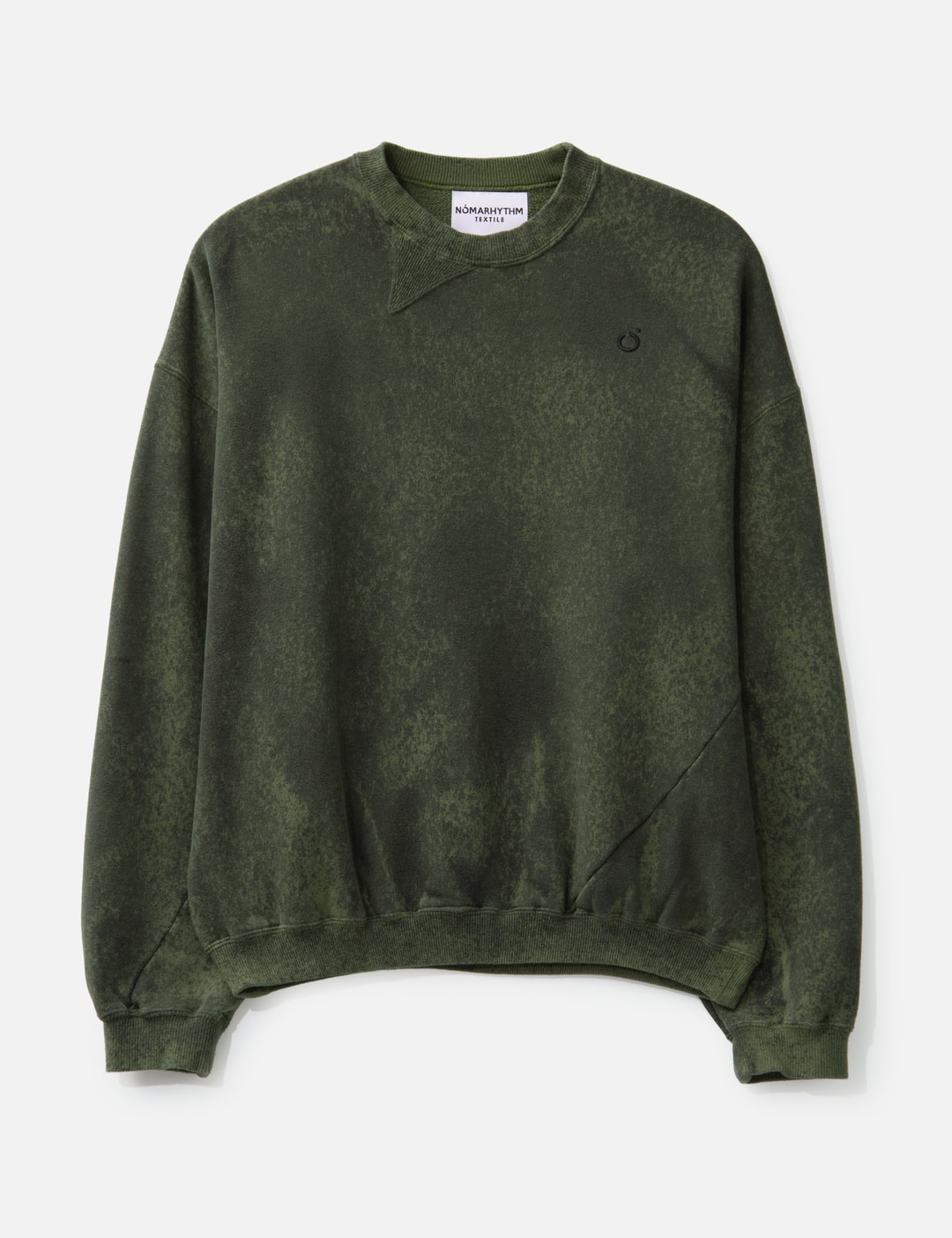 NÒMARHYTHM TEXTILE Hand Dye Twist Sweat - unique hand-dyed crewneck ...