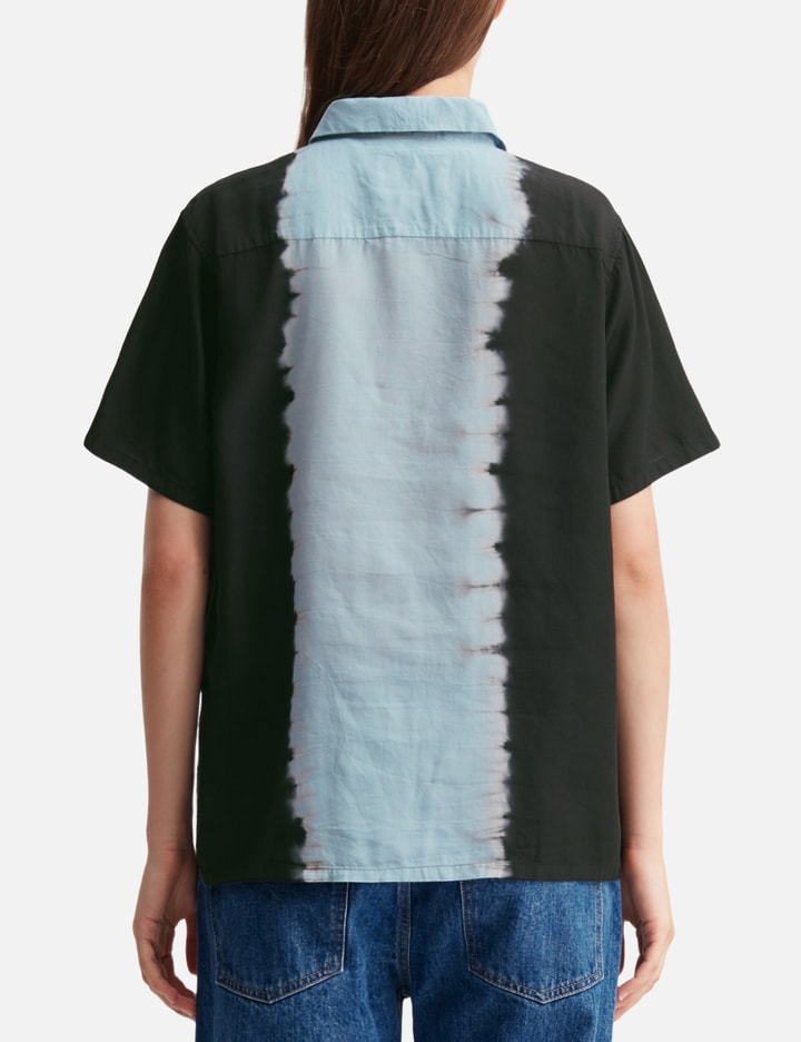 NÒMARHYTHM TEXTILE Hand Dye Open Collar Ss Shirt - Hand-dyed comfort in ...