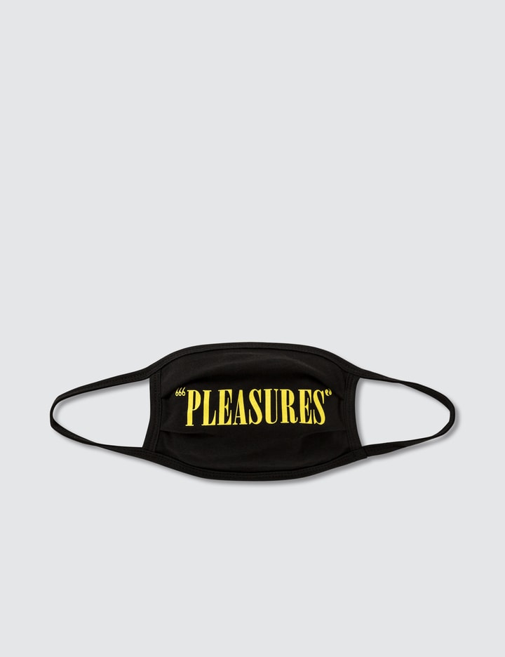 Pleasures - Core Logo Face Mask | HBX - Globally Curated Fashion and ...