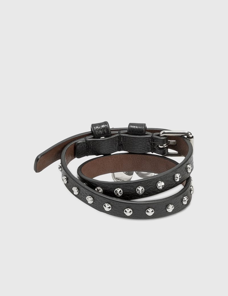 Alexander McQueen - スカル ラップ ブレスレット | HBX Alexander McQueen - スカル ラップ ブレスレット | HBX