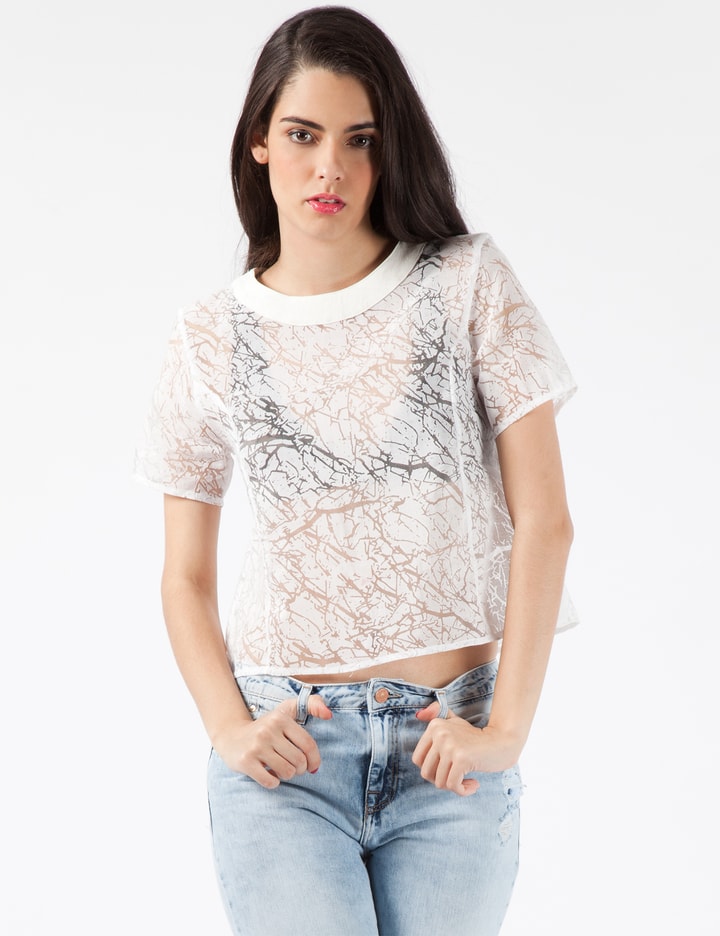STOLEN GIRLFRIENDS CLUB - White Cracked Crystal Top | HBX - Globally ...