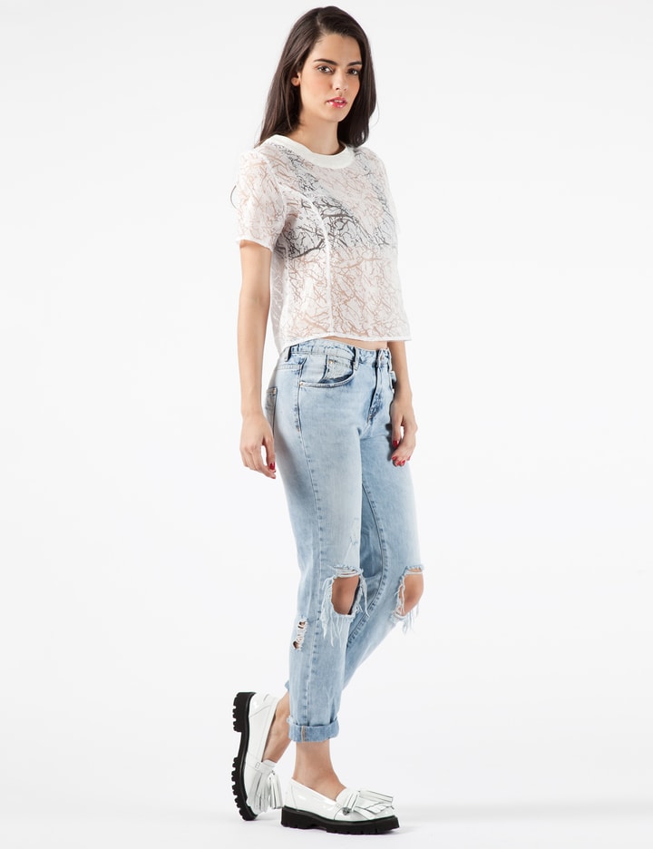 STOLEN GIRLFRIENDS CLUB - White Cracked Crystal Top | HBX - Globally ...