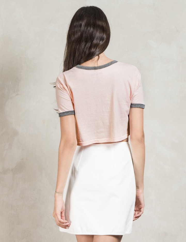 Stüssy - Pink No.4 Crop Ringer T-shirt | HBX - Globally Curated Fashion ...