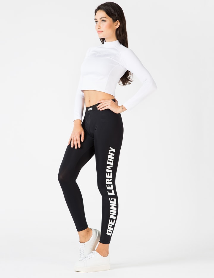 VFILES SPORT PLUS - White 3D Vsp Logo L/S Cropped T-Shirt | HBX ...